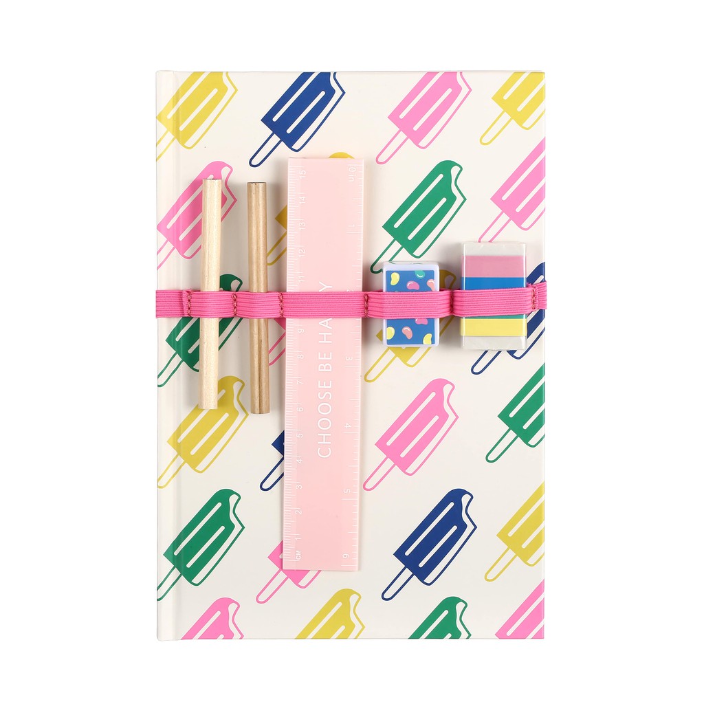 MINISO Candy Rainbow Series Memo Book with Pencil | Shopee Malaysia