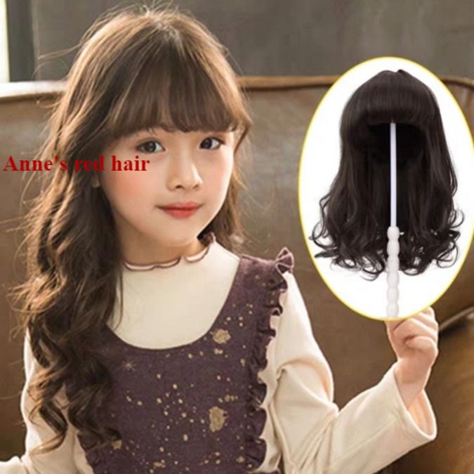 wig for baby Headdress girl's Hair Cover Full Head baby Princess baby ...
