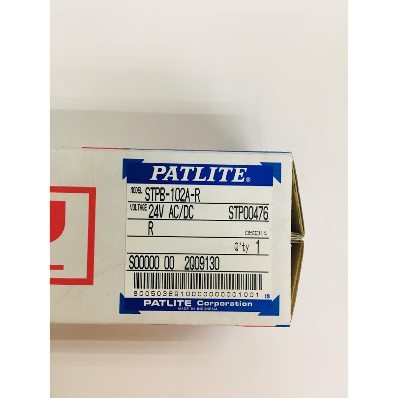 PATLITE SIGNAL TOWER LIGHT C/W BUZZER STPB-102A RED | Shopee Malaysia