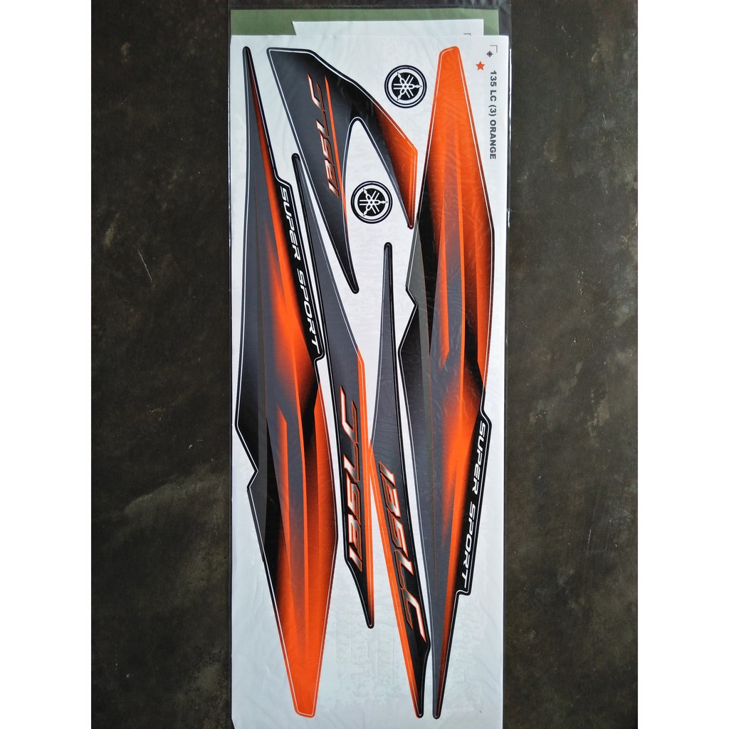 YAMAHA LC135 STICKER (3) 135LC LC LC135 V1 BODY COVER SET STIKER ...