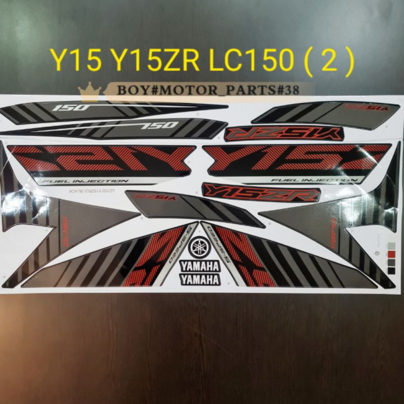 Y15 Y15ZR / LC150 ( 2 ) BODY STICKER / Red / Purple / Black / Blue ...