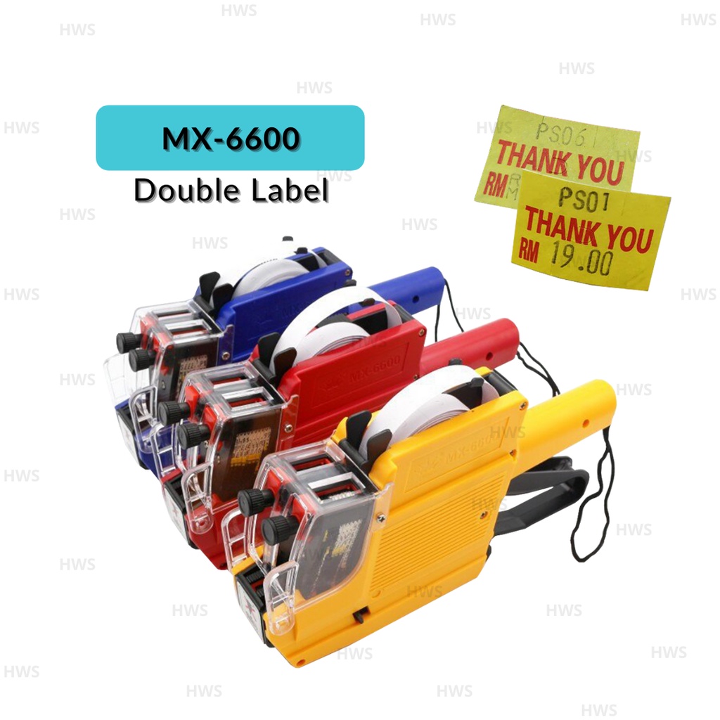 HWS PRICE LABELLER MACHINE MX-5500 MX-6600 / PRICE GUN LABEL | Shopee Malaysia
