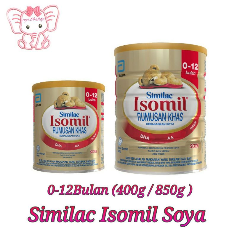 Similac Isomil Soya 0-12Months 400g , 850g | Shopee Malaysia