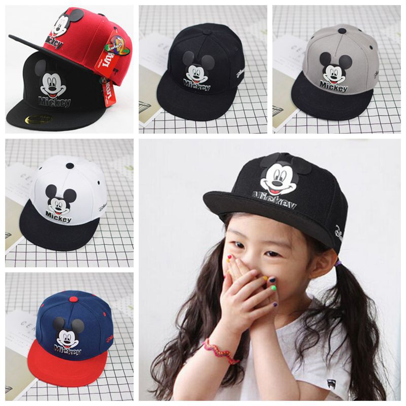 3-8Yrs Kids Baseball Caps Infant Toddler Cute Cartoon Mickey Snapback ...