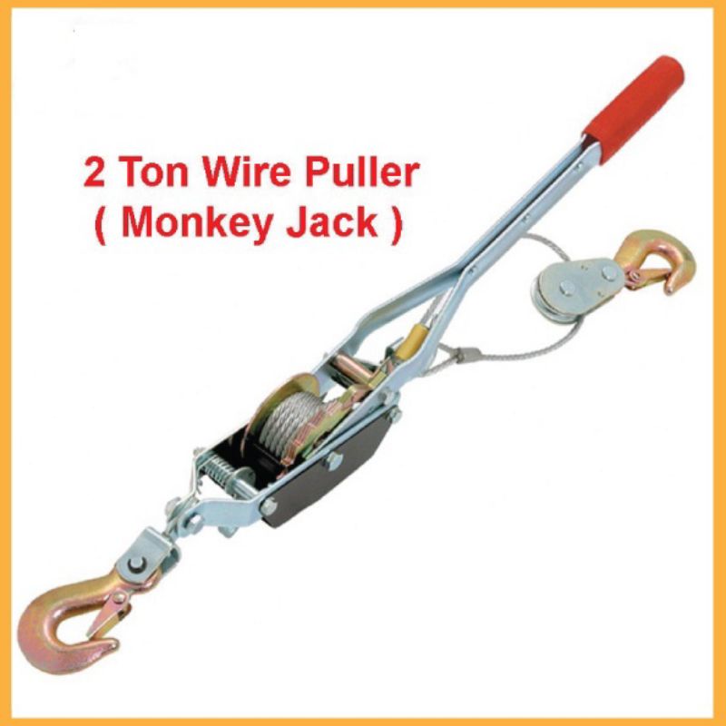 2 TON WIRE PULLER MONKEY JACK Heavy Duty Ratchet Hand Puller | Shopee ...