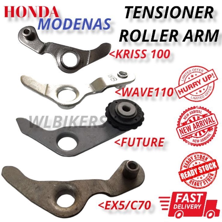 HONDA MODENAS WAVE110 FUTURE EX5 DREAM C70 GBO CLASS WAVE KRISS 100 TENSIONER ROLLER ARM SMALL ...