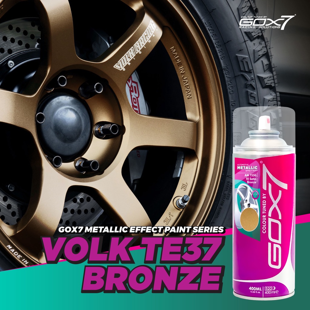 (READY STOCK)GOX7 Volk Racing TE37 Bronze / Sport Rim Spray Paint ...