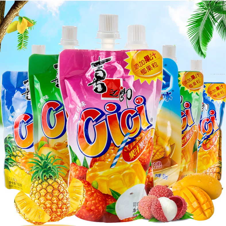 中国食品 Hi lang sucking jelly sucking ice summer juice drink jelly cool ...