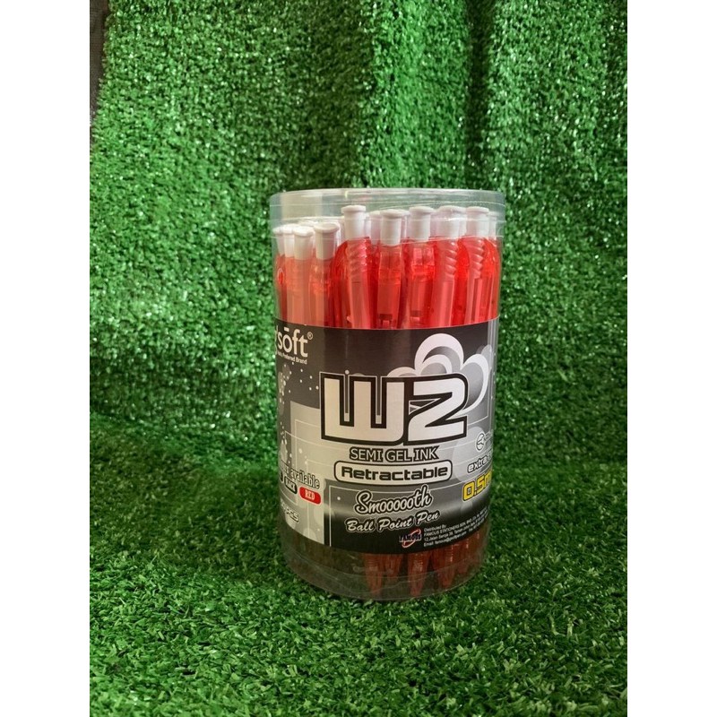 G’Soft W2 0.5mm Semi Gel Ink Retractable Smooth Ball Point Pen | Shopee ...