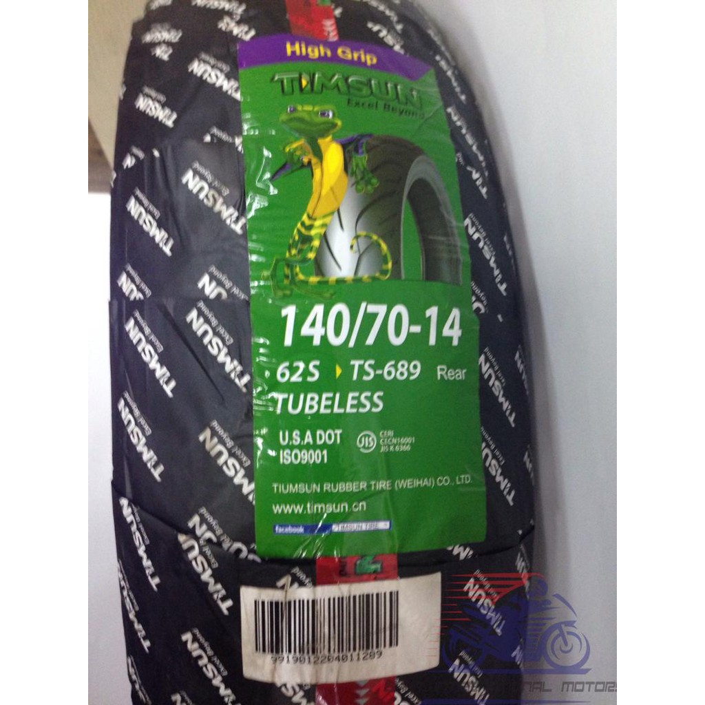 Timsun Rear Tyres Tire Beyond Excel High Grip 140/70/14 for Yamaha NVX ...
