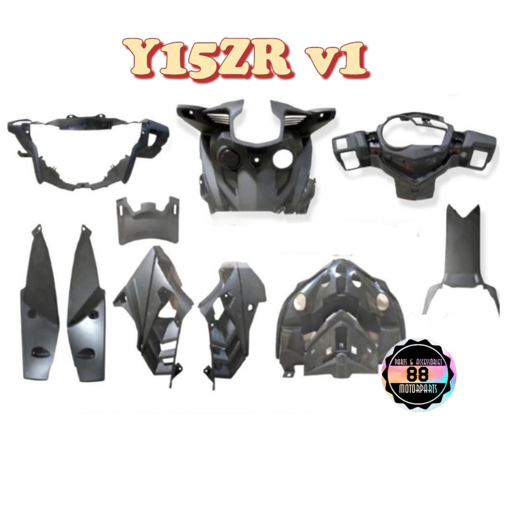 YAMAHA Y15ZR/Y15/YSUKU/EXCITER/SNIPER V1 INNER SET INNER COVER COVER HITAM SET INNER FULL SET ...