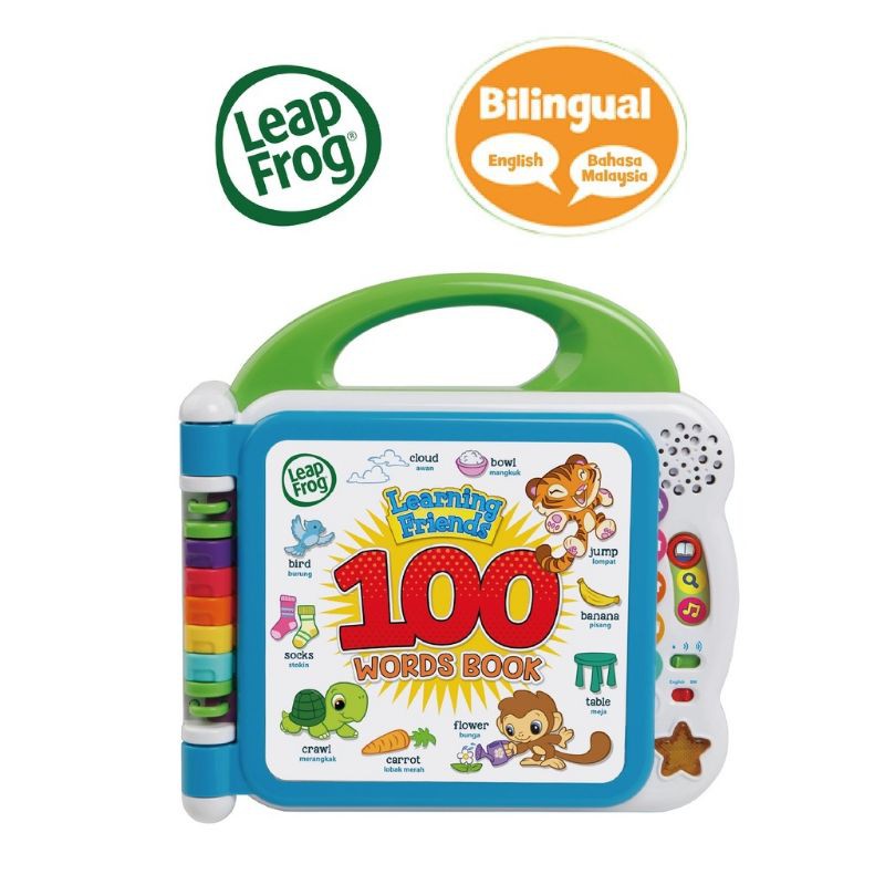 LeapFrog Learning Friends 100 Words Book (English & Bahasa Malaysia ...