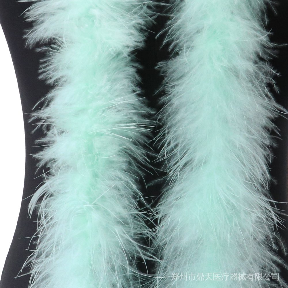 2 M /8G/Mint Marabou Feathers Boa Soft Fluffy Plumes on String For DIY ...