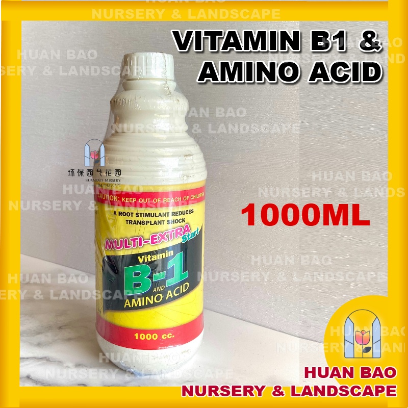 1 Botol 1ltr VITAMIN B1 And Amino Acid Multi Extra Start Penggalak Akar Tanaman Produk Thailand ...
