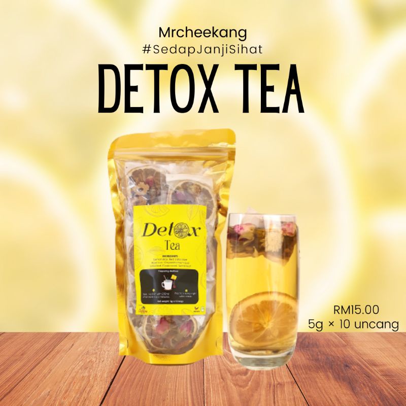 💢 DETOX KURUS !! Teh Lemon Detox Tea Mrcheekang | Shopee Malaysia