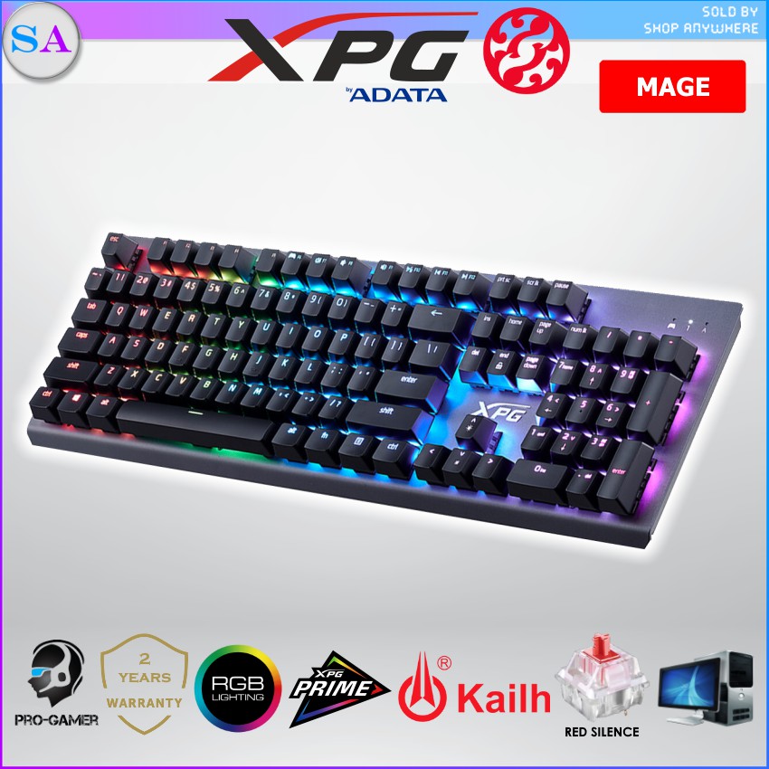 ADATA XPG Mage Kailh Red Wired Mechanical RGB Gaming Keyboard | Shopee ...