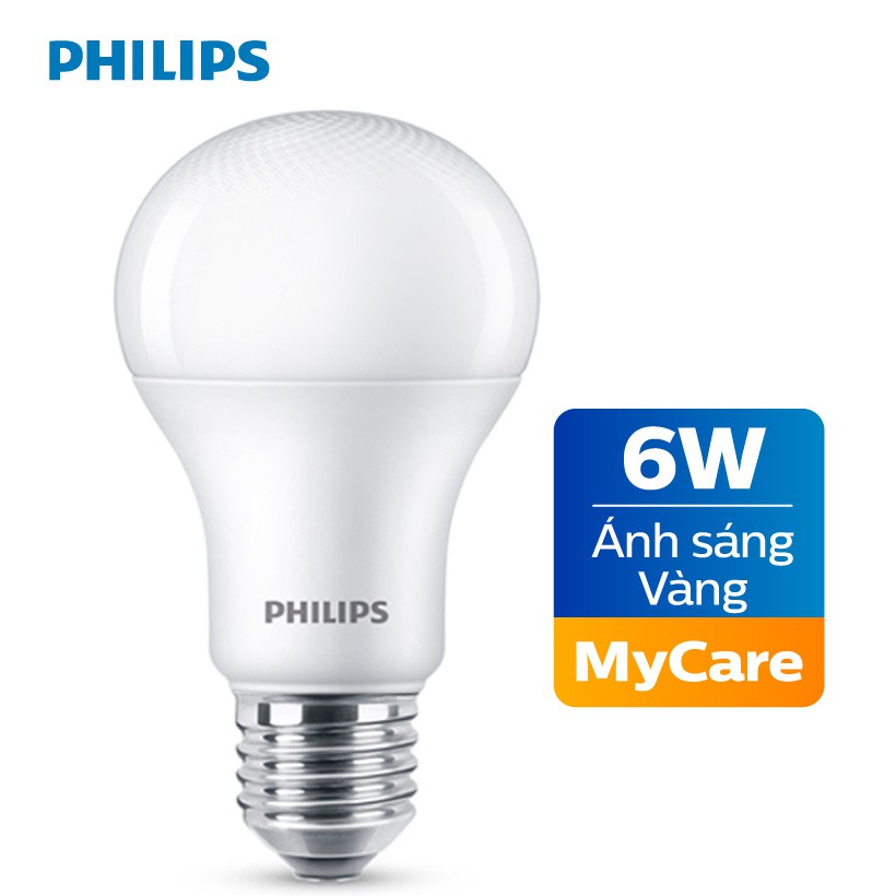 Philips LED MyCare 6W E27 A60 Bulb - Yellow Light | Shopee Malaysia