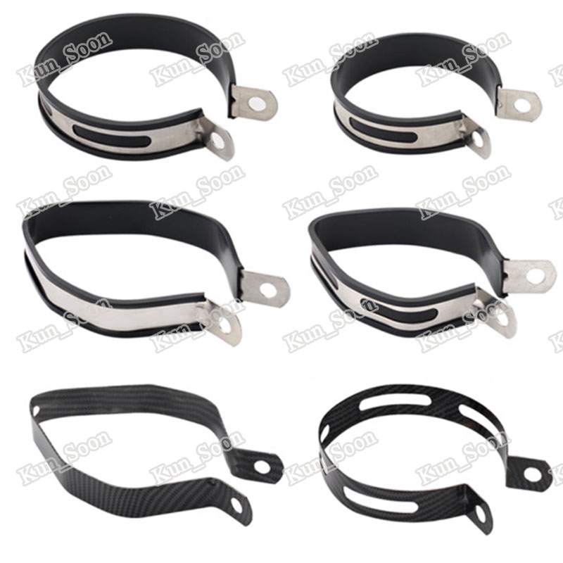 Moto Exhaust Muffler Pipe Canister Hanger Clamp Strap Mount Bracket ...