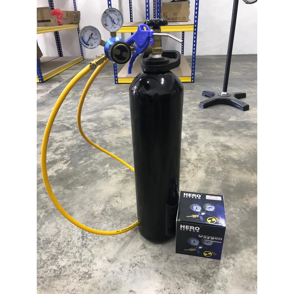 10L Oxygen Gas tank / Oxygen Fishing Packing Set includes Oxygen Gas ...