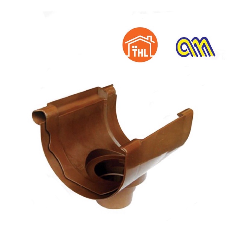 F370 Arensi Marley PVC Gutter Brown Spout Head 3” / 4” # Outlet | Shopee Malaysia