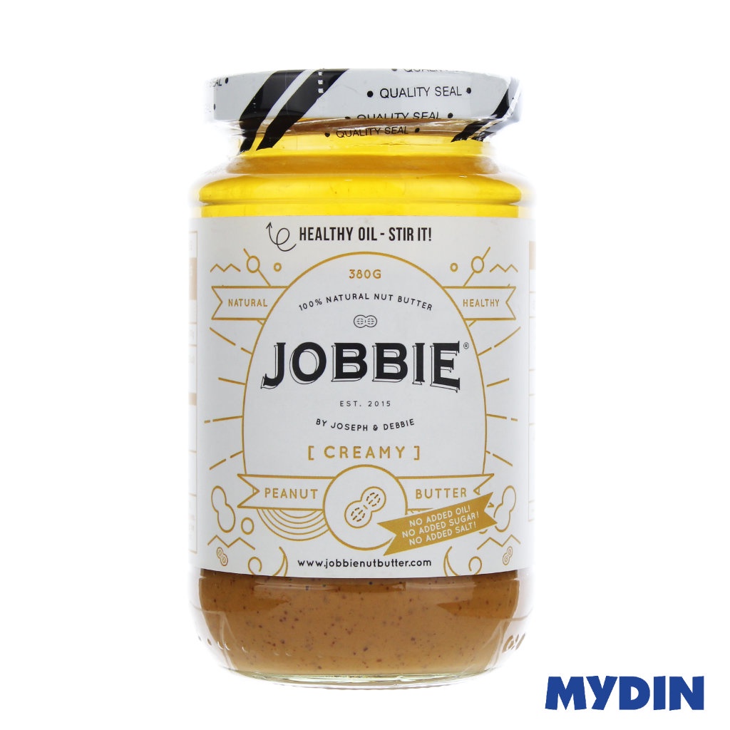 Jobbie Peanut Butter No Salt/Sugar (380g) - Creamy | Shopee Malaysia