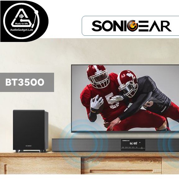 SonicGear SonicBar BT3500 Bluetooth Sound Bar and subwoofer With Powerful Bass | FM Radio | USB ...