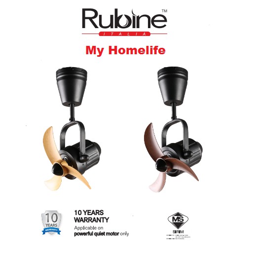 RUBINE RAPIDO SERIES 16"INCH DC MOTOR OSCILLATOR CEILING FAN/ 6 SPEED ...