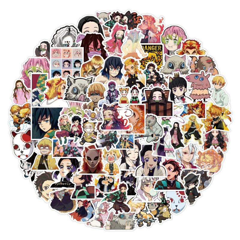 Ready Stock Gift Anime Demon Slayer Sticker Valentine Spy Family ...