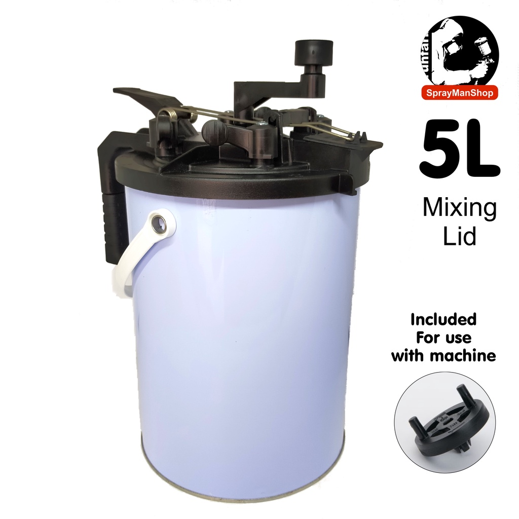 Mixing Lid For 5L 2K Binder 5L Paint Tin Can with Manual Crank Shaft ...