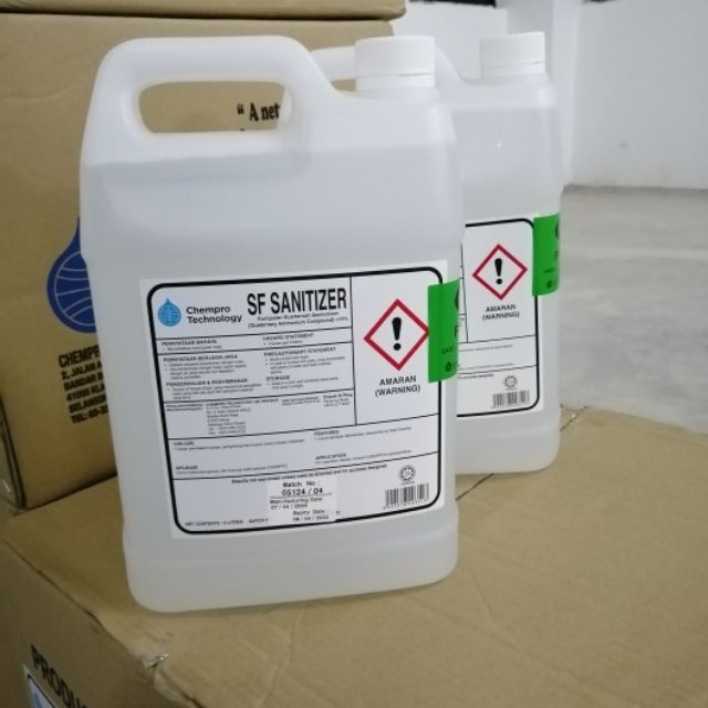 CONCENTRATED 1:100 CHEMPRO SF Sanitizer Disinfectant Sanitiser 5L ...