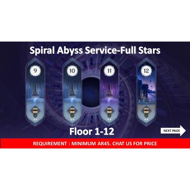 Genshin Impact Boosting Service#Spiral Abyss Service For AR45 above# ...