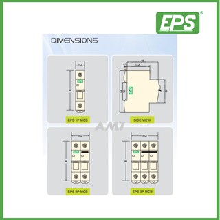 EPS JMS 6A 10A 16A 20A 32A 40A 63A 1P 2P 3P MCB 6KA | Shopee Malaysia