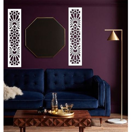 Mihrab Side Waterproof Wall Partition Screen Musollah Islamic Motive ...