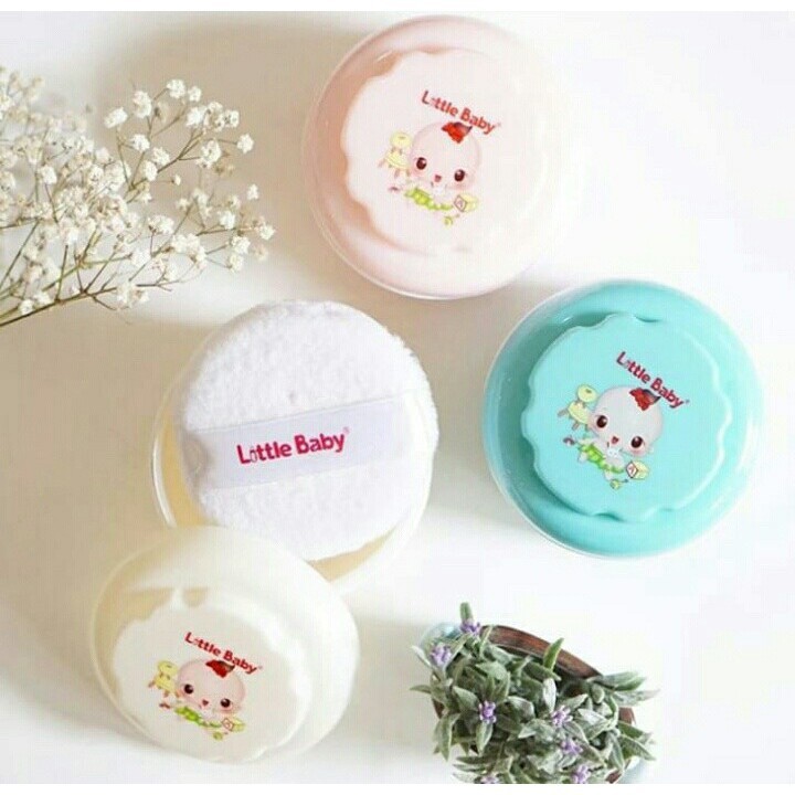 Little Baby Powder Holder / Round Powder Pot Container (Gets Cotton ...
