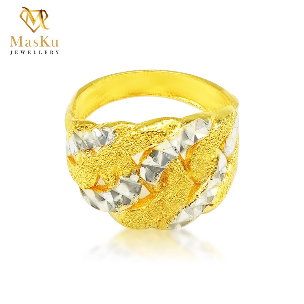 MasKu Jewellery 22K / 916 Cincin Silang Fashion MKJR180291 | Shopee ...
