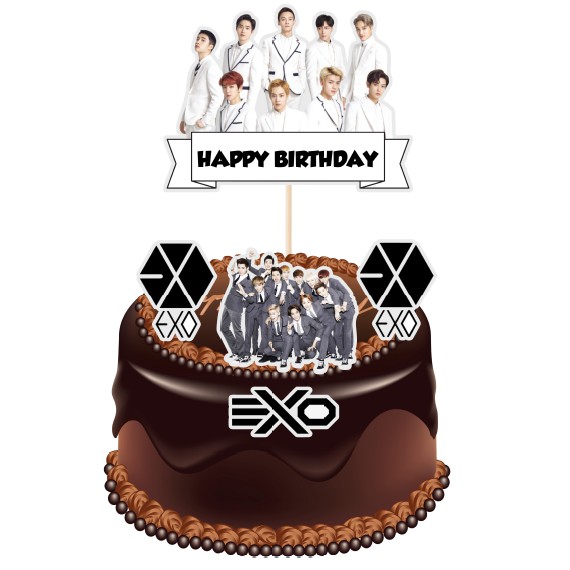 EXO Cake Topper Laminated DIY | Shopee Malaysia