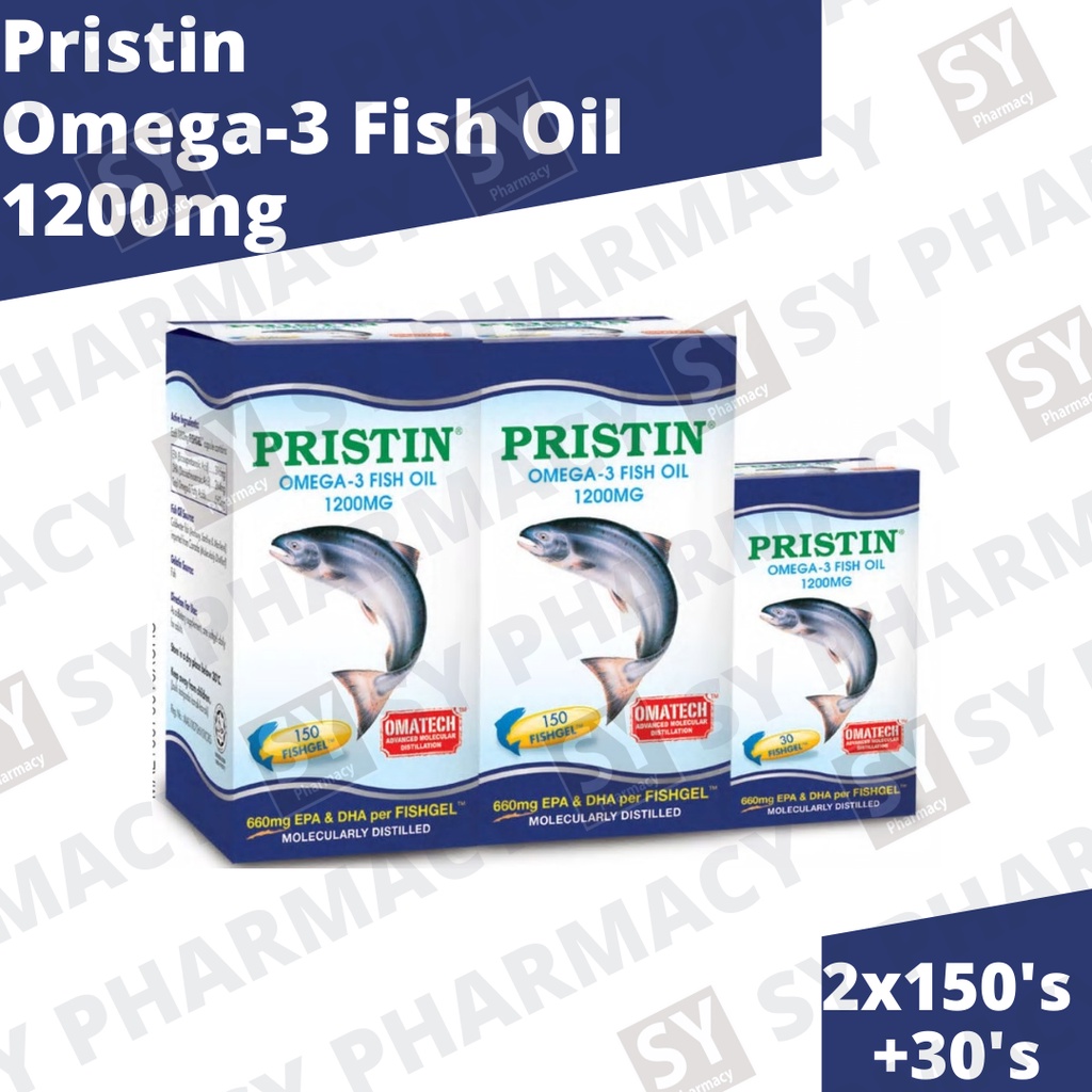 THC PRISTIN Omega-3 Fish Oil 1200mg 2x150+30's FOC FREE GIFT (Exp: 03/ ...