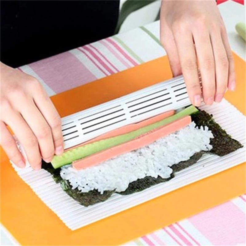 Sushi Rolling Mat,Non-Stick Sushi Mat Rollers,Plastic Sushi Rolling ...