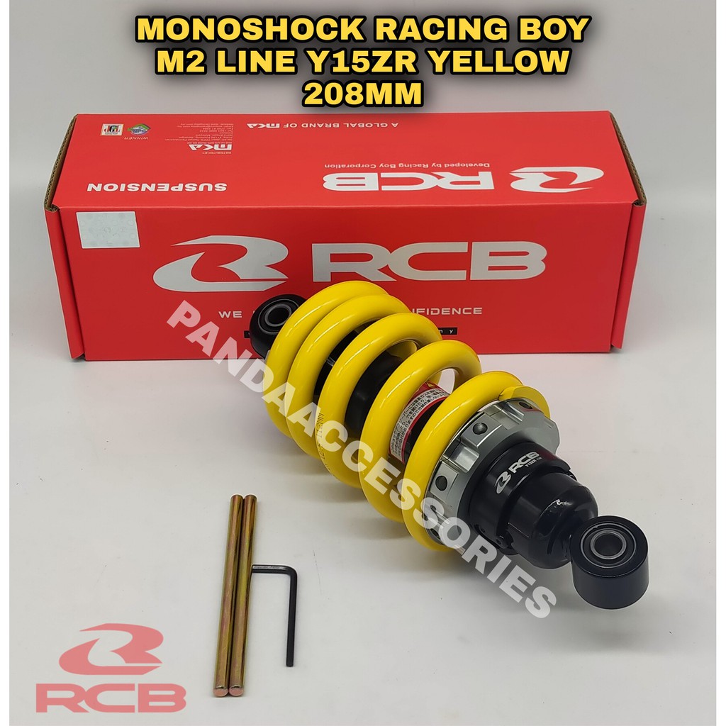 MONOSHOCK RACING BOY MONO M2 LINE YAMAHA Y15ZR 208MM RCB M2LINE YELLOW ...