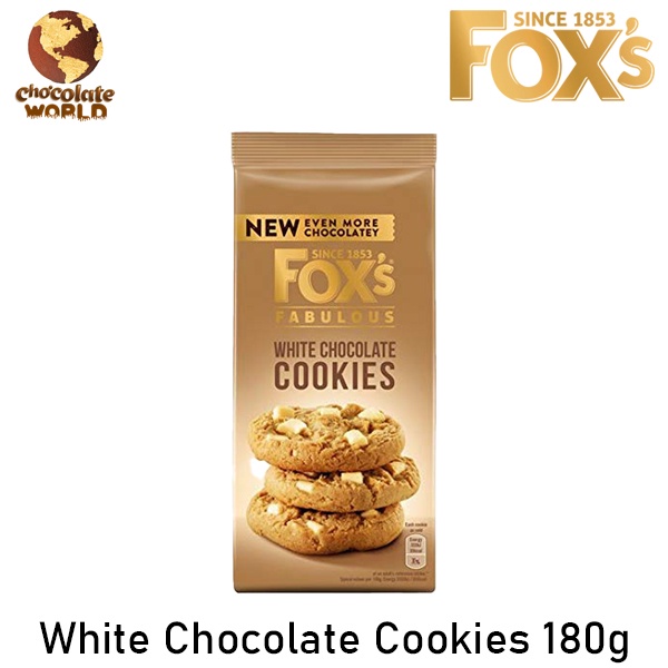 Fox's White Chocolate Cookies 180g (Made in UK) | Shopee Malaysia