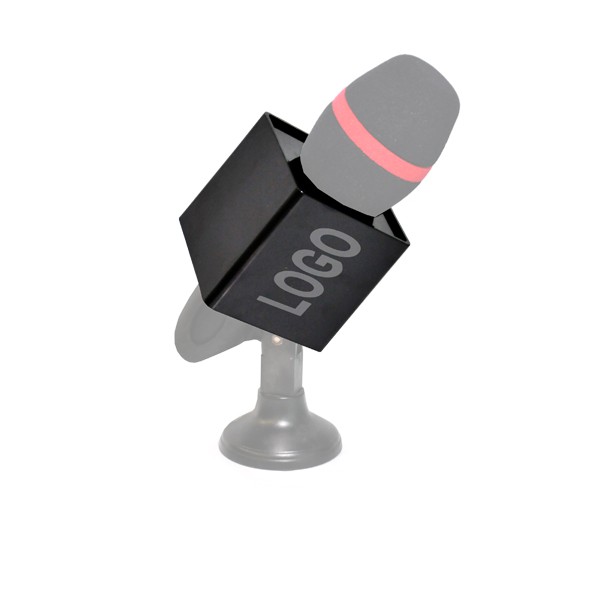 ABS Microphone Flag Interview Live stream concert events Logo Cube ...