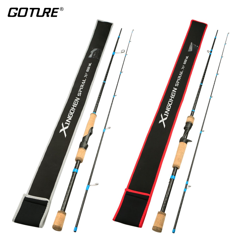 XINGCHEN ML 30T High Carbon Fiber Spinning Casting Fishing Rod Lure Rod Untuk Sungai Tasik ...