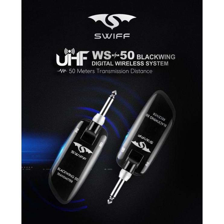 SWIFF Wireless Transmitter Receiver System for Guitar & Ukulele (WS-50) | Shopee Malaysia