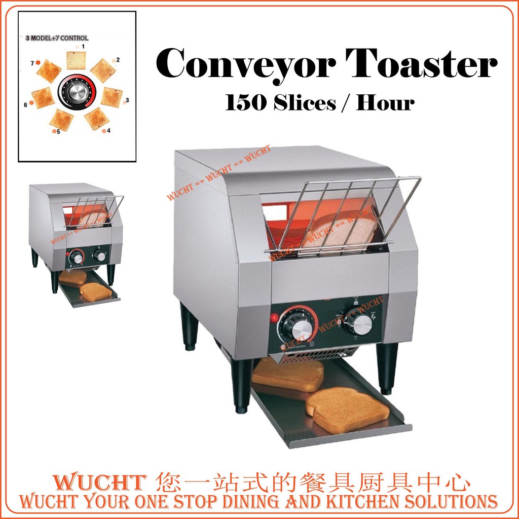 【WUCHT】Commercial Conveyor Bread Toaster 150pcs per Hour Electric ...