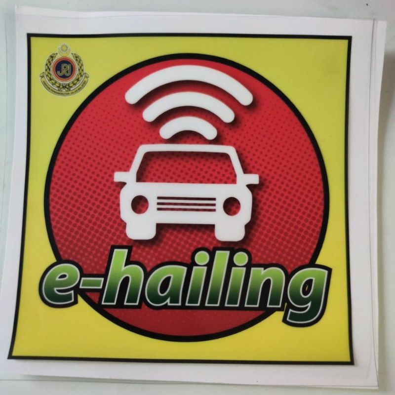 Ready Stock Car Sticker e-hailing oku sticker P Car Kereta Motor Bike ...