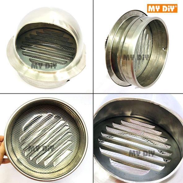 MYDIYSDNBHD - Stainless Steel Cooker Hood Ducting Cap For Ducting Hose ...