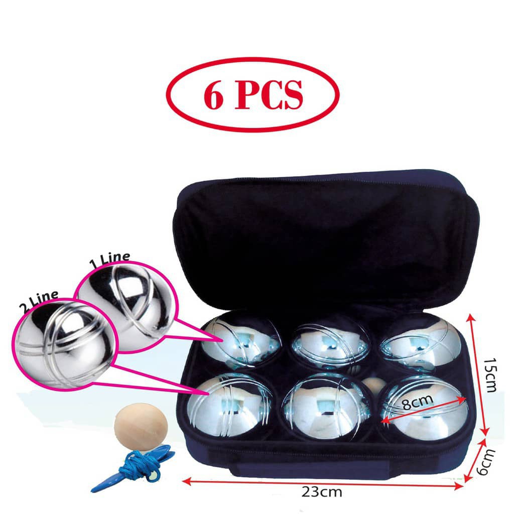 1 Set Superior Petanque, Boules, Bocce, Yard Bowl Balls (Metal) Game ...