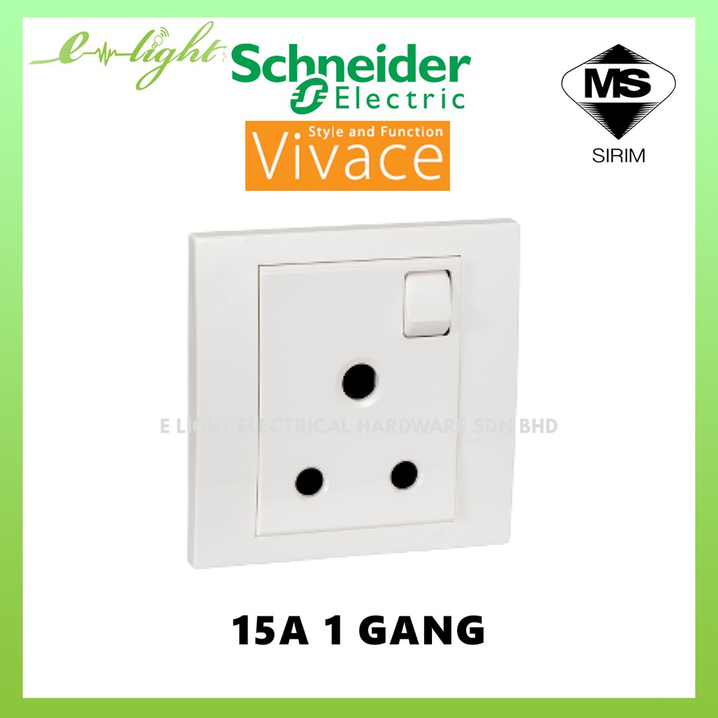 SCHNEIDER CLIPSAL VIVACE 15A SWITCH SOCKET / suis soket | Shopee Malaysia