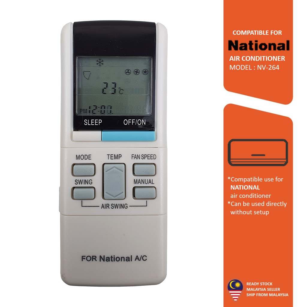 National Replacement National Aircond Air Cond Air Conditioner Remote ...