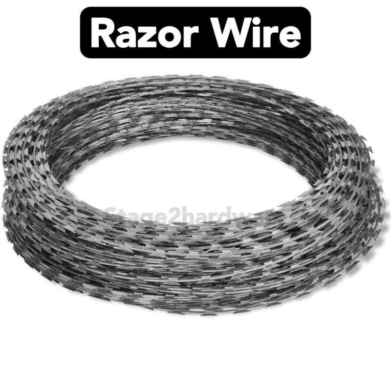 Premium RAZOR BARBED WIRE 700mm / Dawai Pagar Duri / Dawai Mco / Dawai ...
